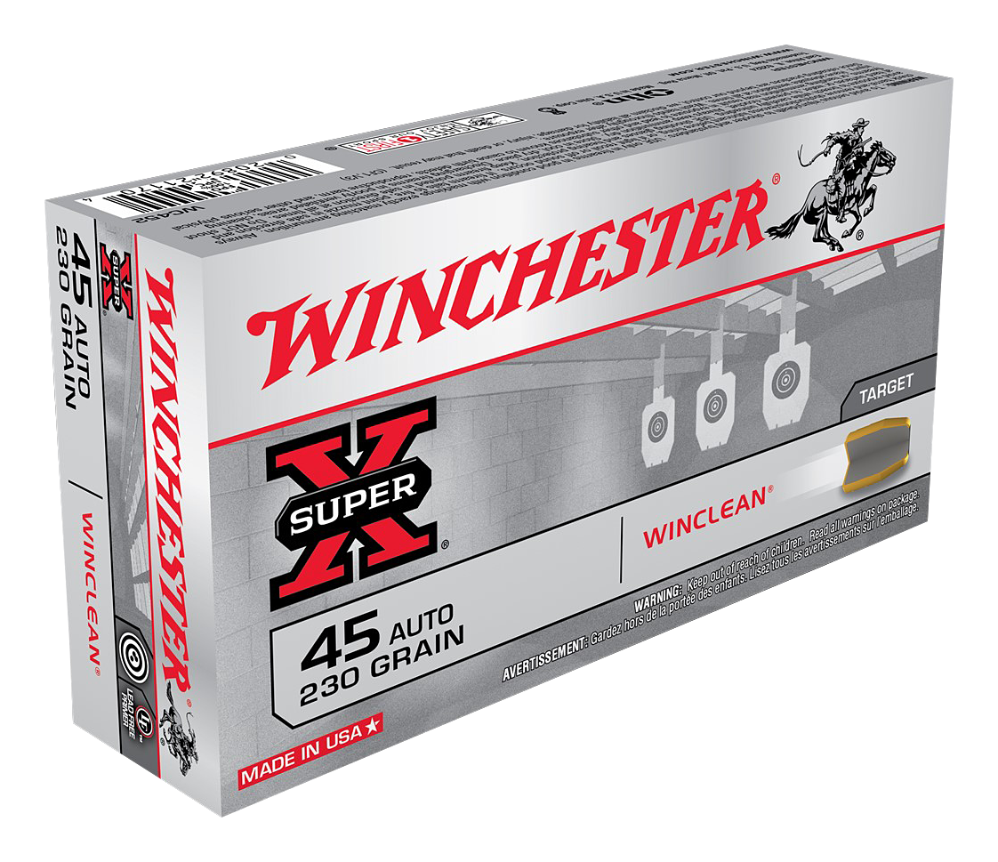 Winchester Super-X Target Brass Enclosed Base .45 ACP 230 Grain Handgun Ammo | Bass Pro Shops